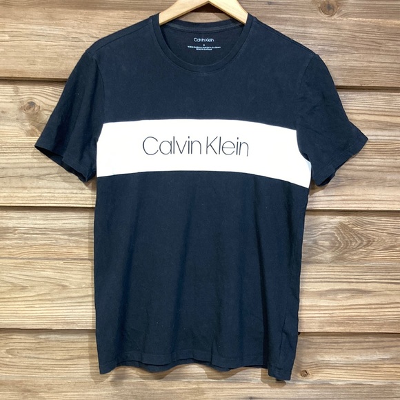 Calvin Klein | Shirts | Mens Calvin Klein Block Logo Tee | Poshmark
